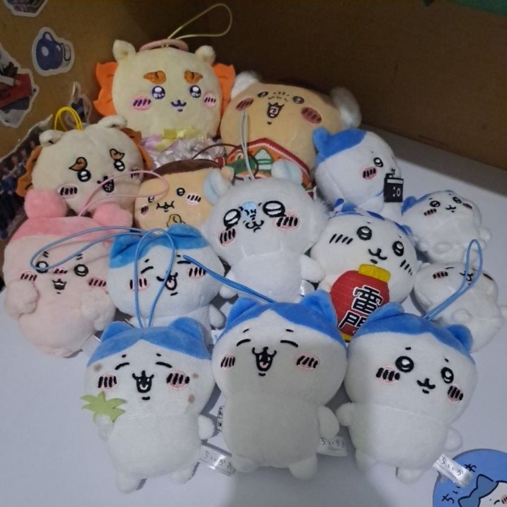Jual [ORI] Chiikawa Plush Keychain | Stuffed Toy Doll Momonga Usagi ...