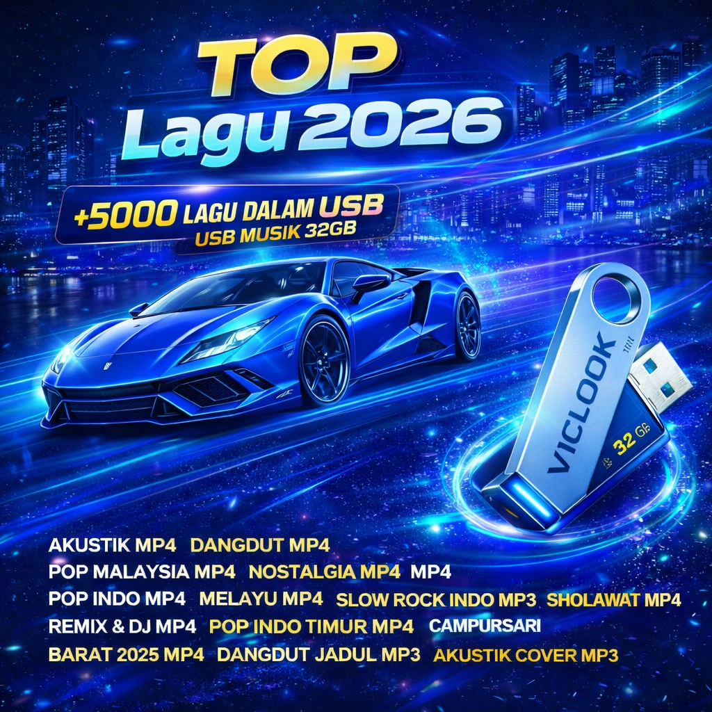 Jual VICLOOK Music Disk 5000+ Lagu Hiburan Flashdisk USB 32GB – Media ...