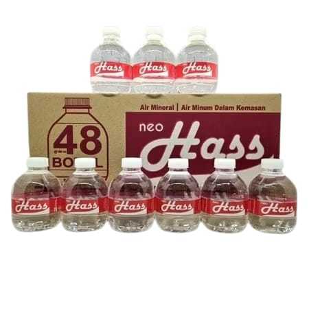 Jual Air Mineral Neo Hass 188ml Botol Mini Halal (Dusan isi 48 botol ...