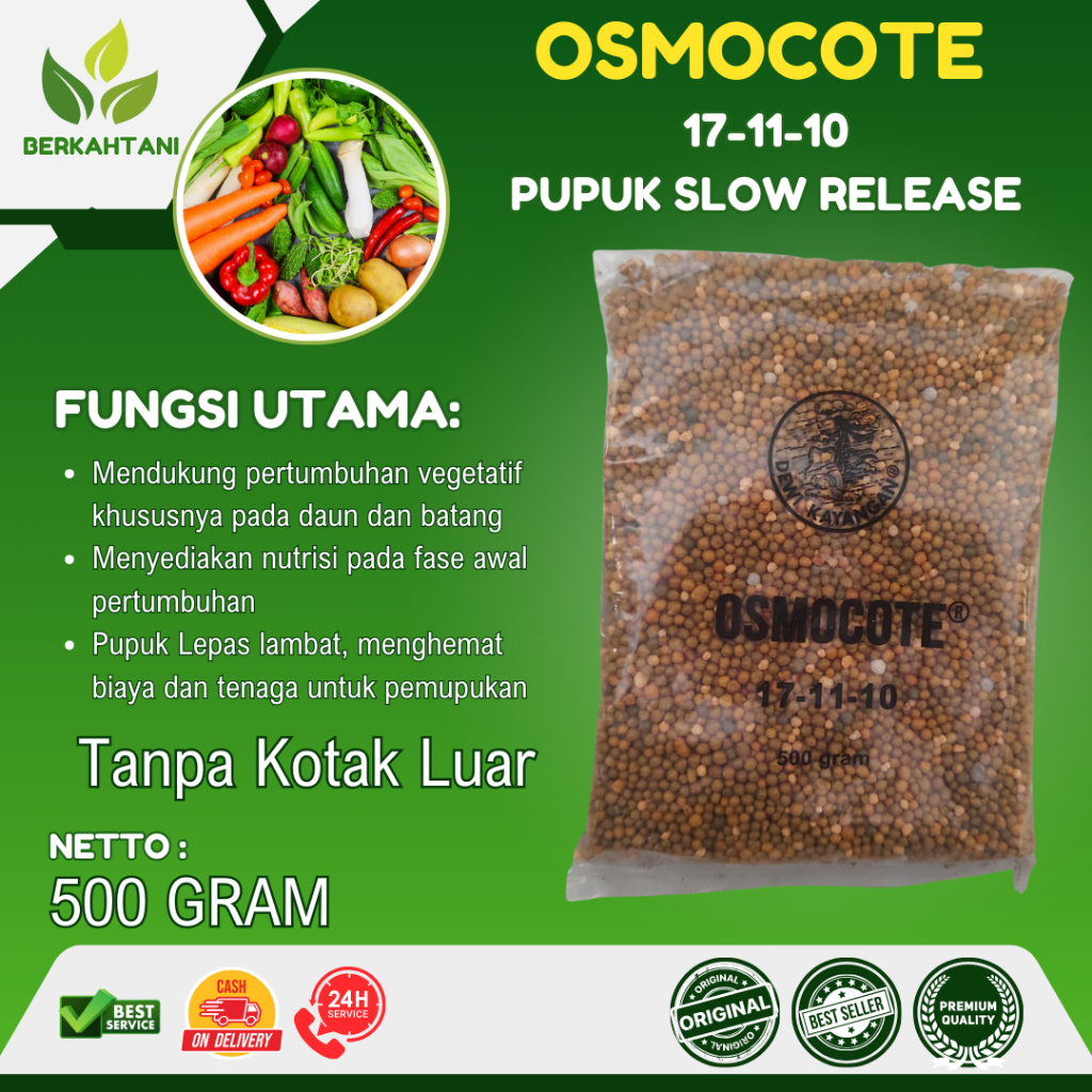 Jual Osmocote Dekastar Plus 17-11-10 500 Gram Pupuk Daun Majemuk ...