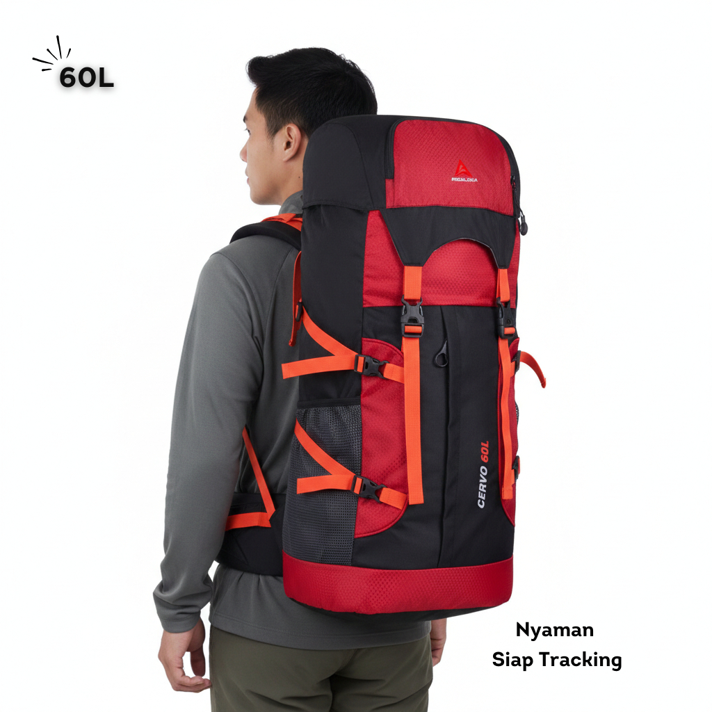 Jual Tas Gunung Carrier 60 Liter Backpack Travel Hiking Camping Pendaki ...