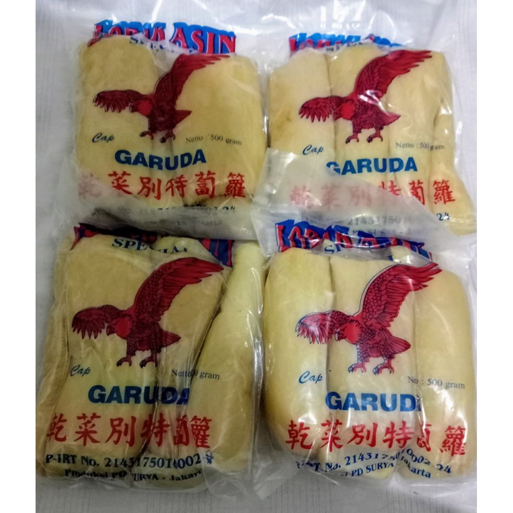 Jual caipo asin./ lobak asin cap Garuda kemasan 500gr. | Shopee Indonesia