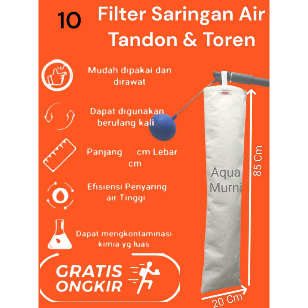 Jual PRODUK BARU 10 Filter air Toren Filter air Tandon Tanam 85cm x ...