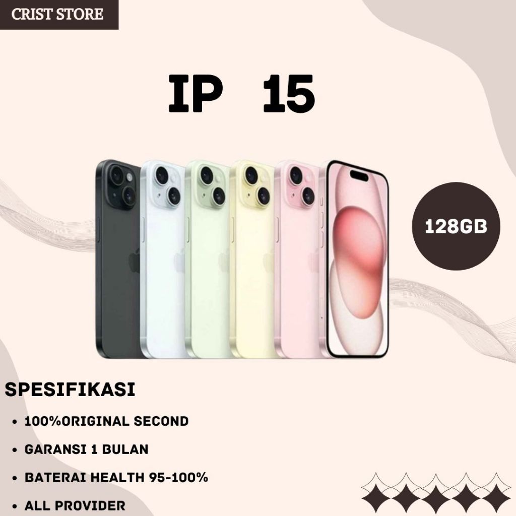 Jual IP 15/15 PLUS 256GB/128GB IP13 SECOND GOOD CONDITIONS NO RECOND NO ...