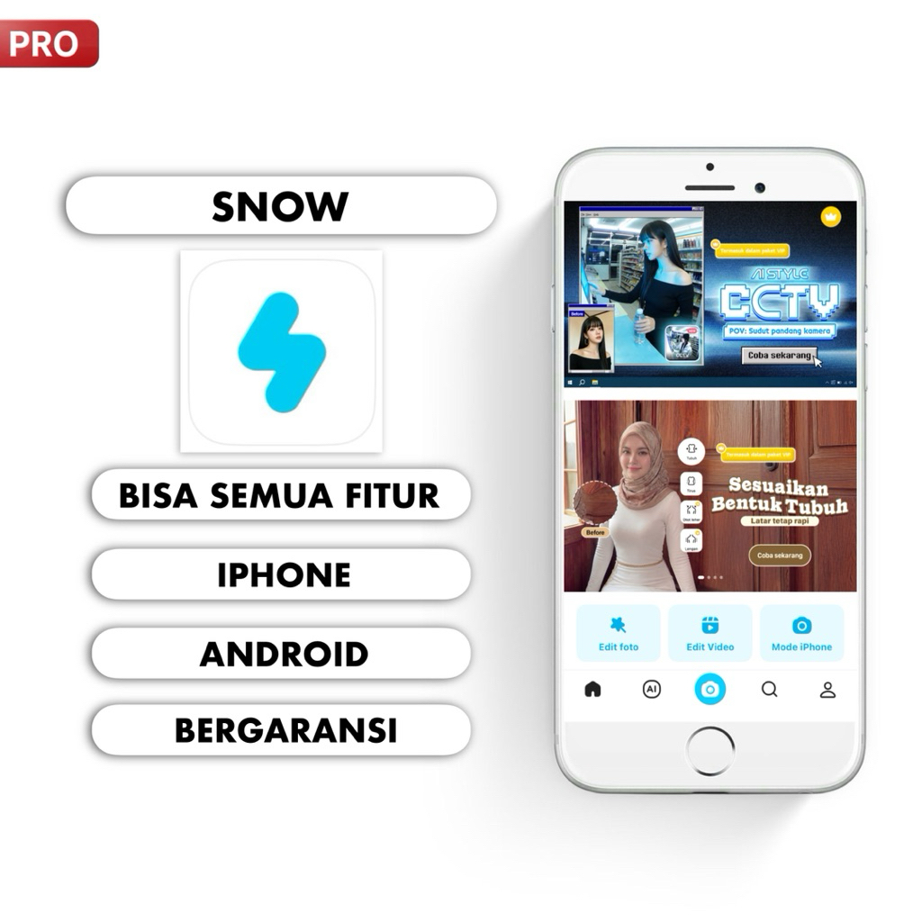 Jual SNOW AI APK iOS/ANDRO [ PRO ] FULL GARANSI | Shopee Indonesia