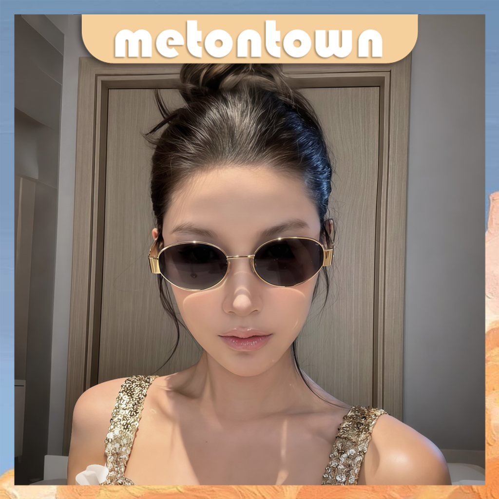 Jual Mtt Kacamata Hitam Bulat Retro Sunglasses Wanita Trendy UV400 ...