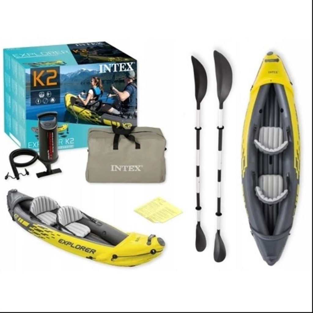 Jual Perahu Karet Explorer K2 Two Person Inflatable Kayak Set With ...