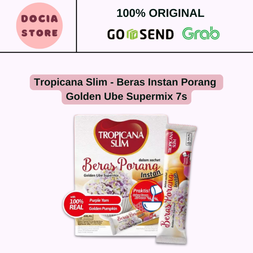 Jual DOCIA STORE | Tropicana Slim Beras Porang Instant GOLDEN UBE ...