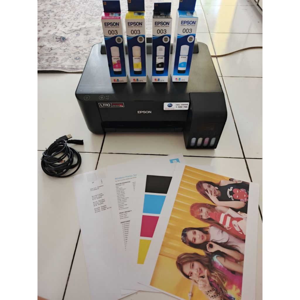 Jual Printer Epson L1110 bekas / second normal full nozzle | Shopee ...