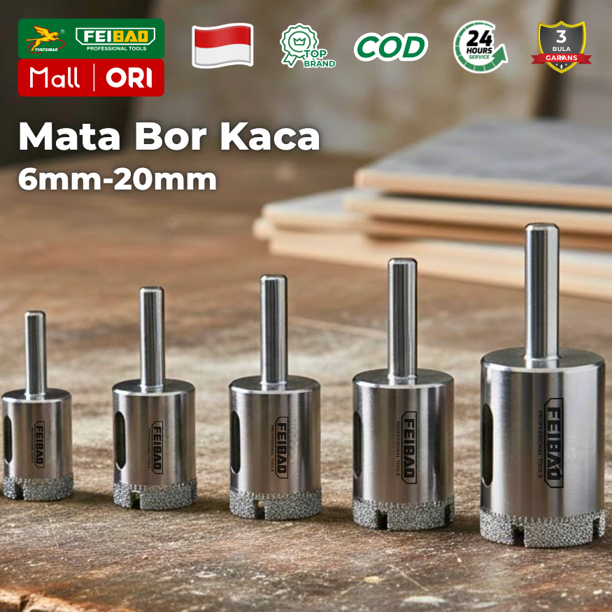 Jual FEIBAO Mata Bor Lubang Intan untuk Kaca Keramik Marmer Granit ...