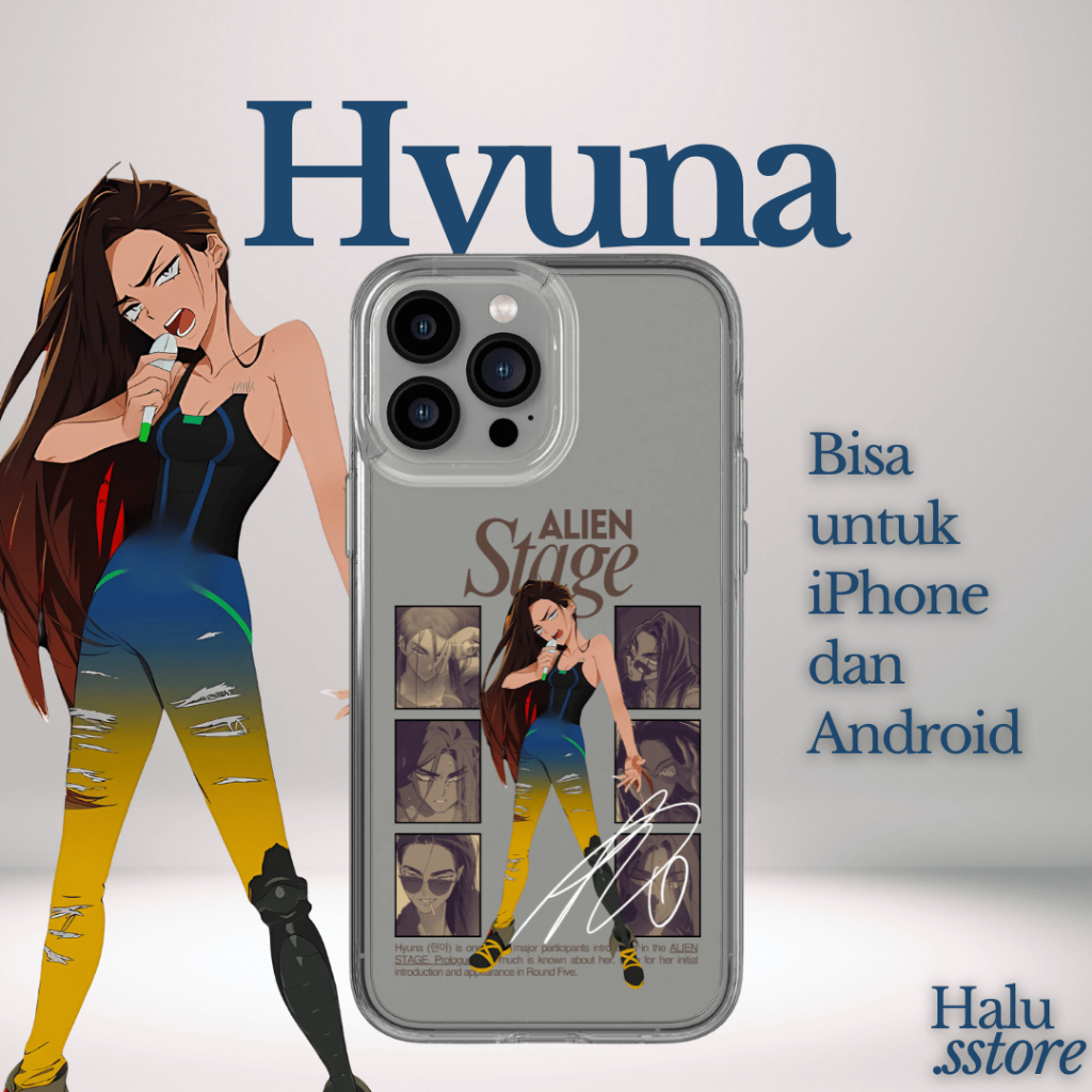Jual Custom Case Alien Stage Hyuna | Clear Case iPhone Realme Android ...