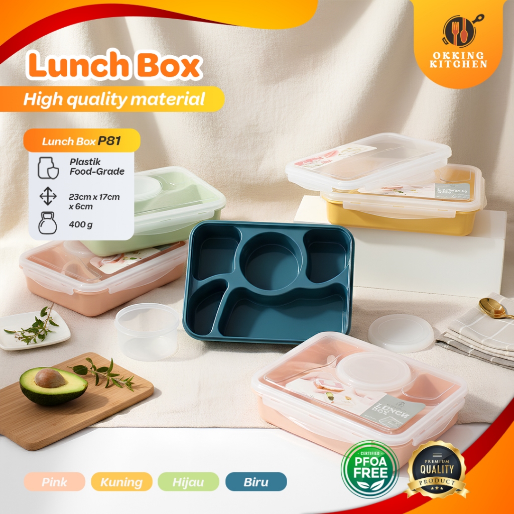Jual Lunch Box Kotak Makan Anti Tumpah KOTAK MAKAN ANAK / LUNCH BOX 4 ...