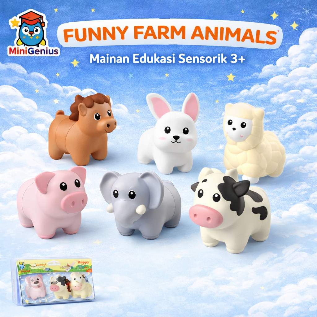 Jual Happy Zoo Farm Mainan Edukasi Mencocokan Bentuk Warna Karakter ...