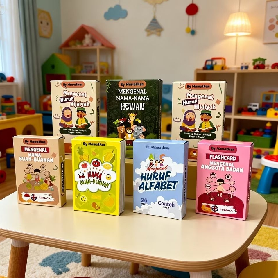 Jual Flashcard Edukasi Anak Abjad Alfabet A–Z, Sayuran, Hewan, Buah ...