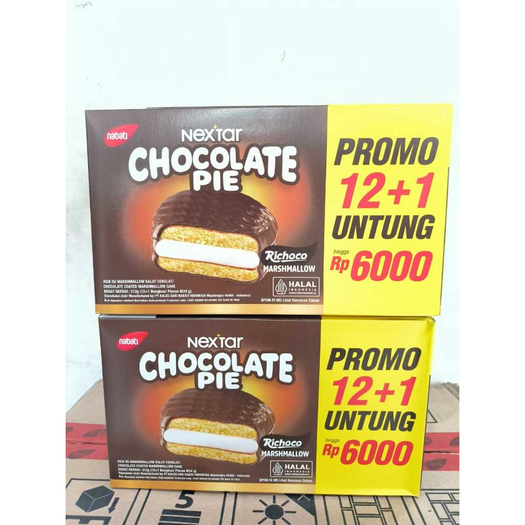 Jual 1 dus NEXTAR CHOCOLATE PIE 24GR EXP. 4/08/2026 ( 1 DUS ISI 8 BOX ...