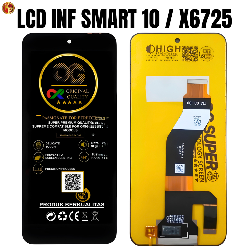 Jual lCD + TOUCHSCREEN INFINIX SMART 10 / X6725 / SMART 10+ / NFC / HOT ...
