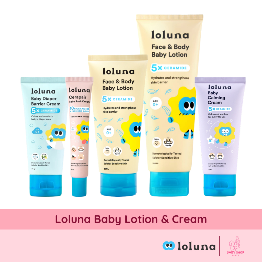 Jual Loluna Baby Lotion Face Body / Cerapair Rash Cream / Calming Cream ...