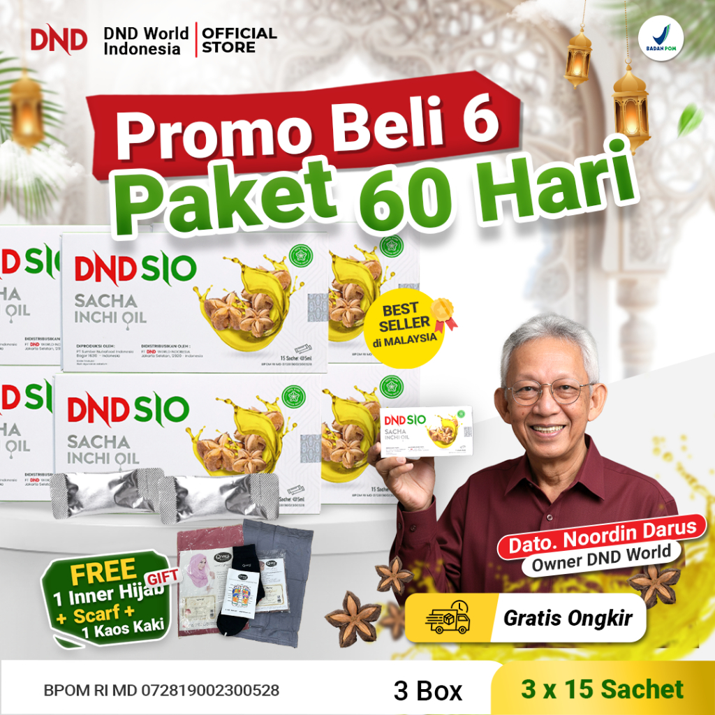 Jual DND SIO PAKET 6 BOX - Sacha Inchi Oil 75ml - Bantu Mengatasi ...