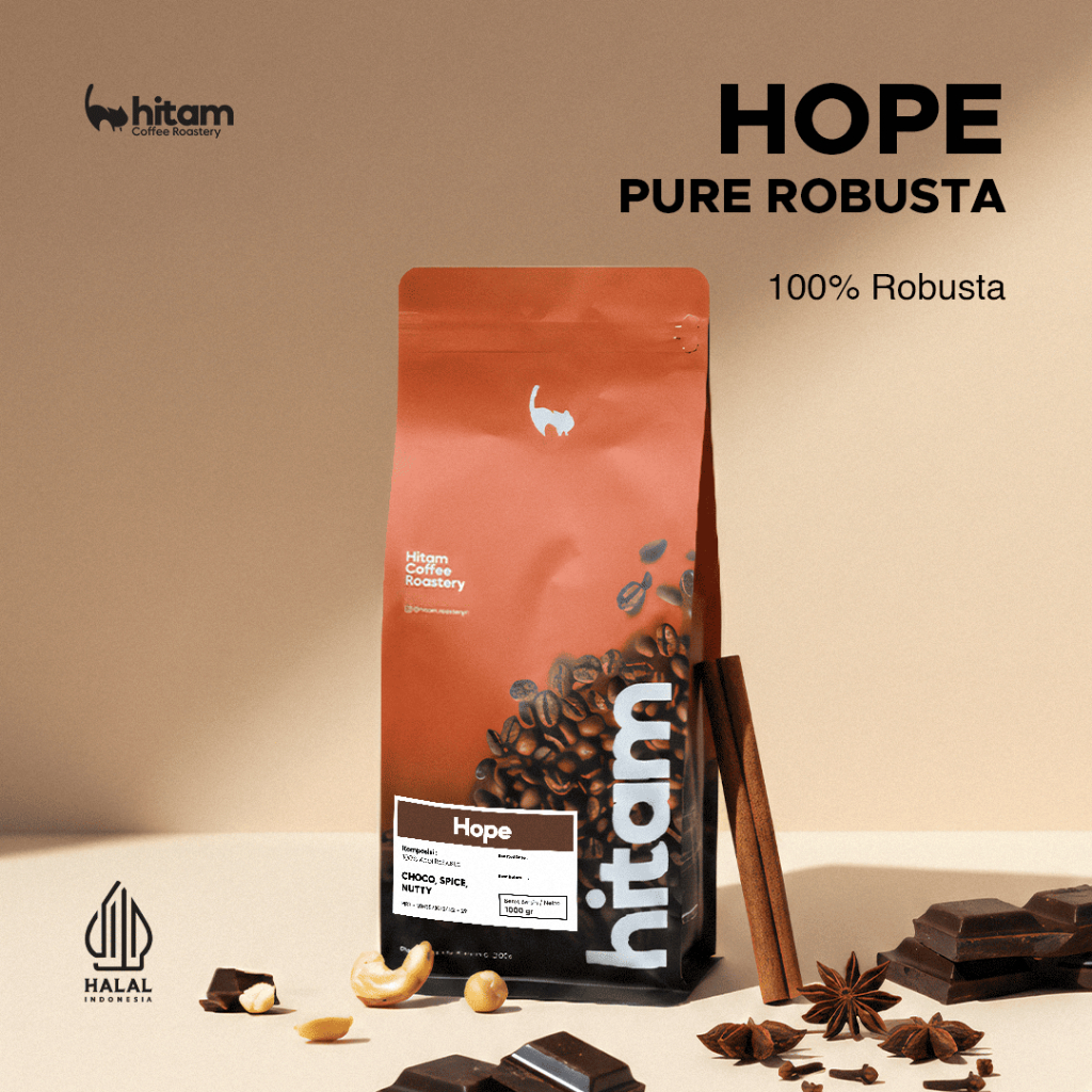 Jual Hitam Roastery Robusta 100% - Robusta Premium 1kg Original Khas ...