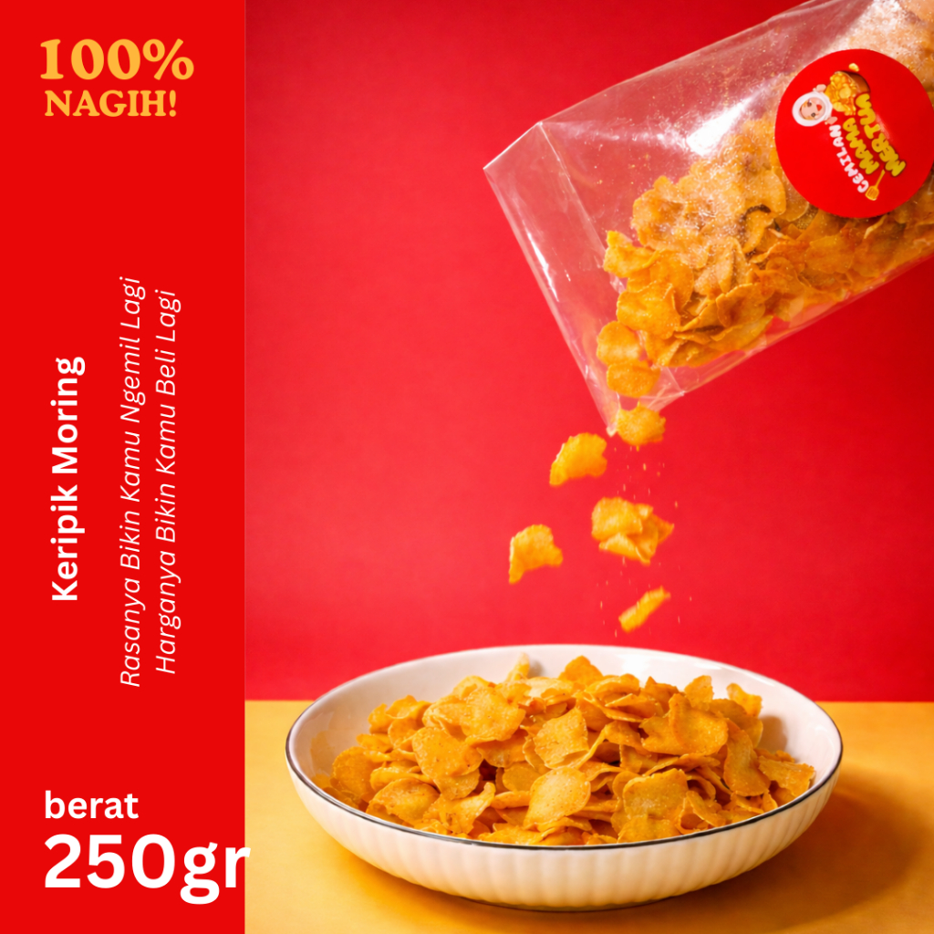Jual Keripik Moring Snack Cemilan Pedas Citruk - 250 gr | Shopee Indonesia