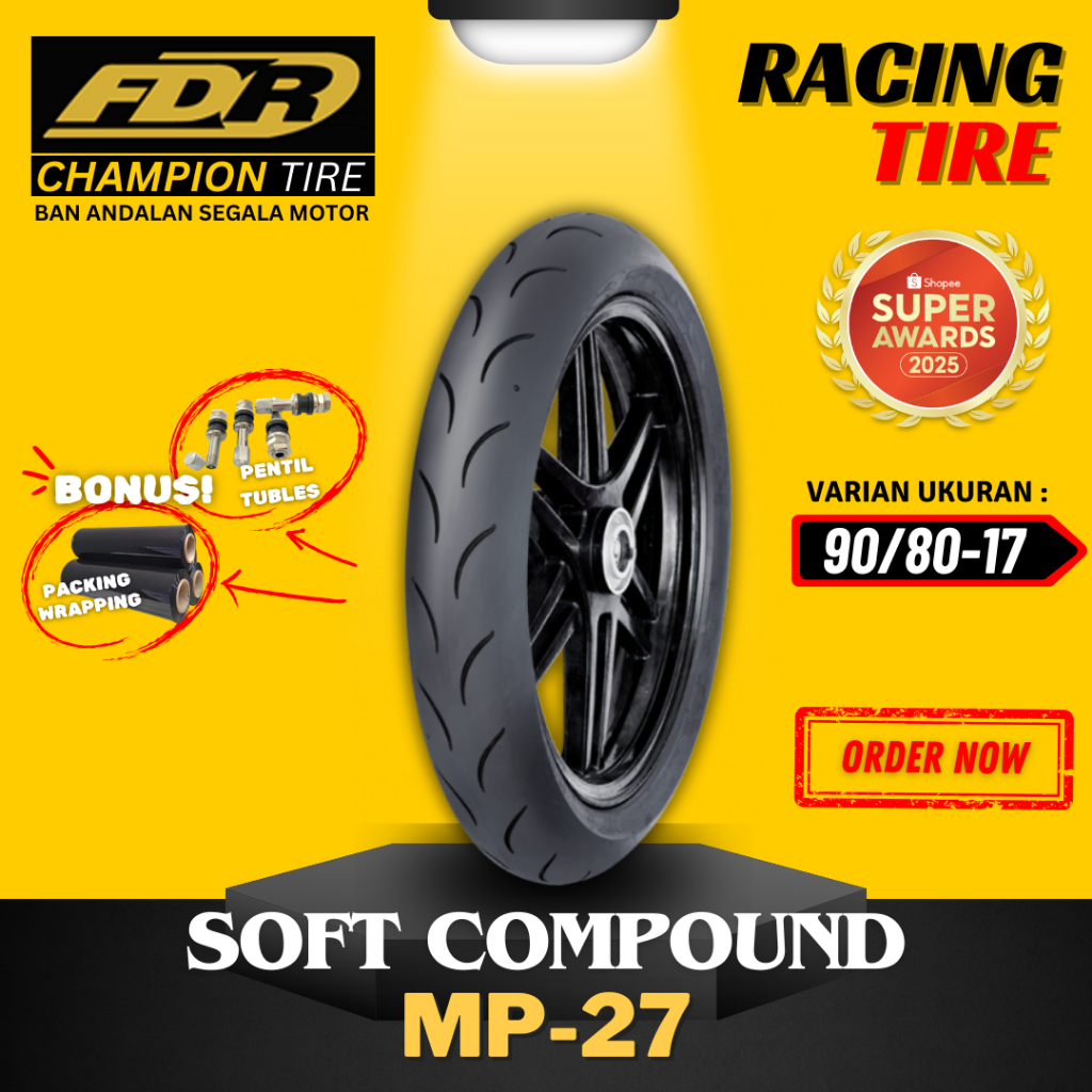 Jual [READY COD] BAN FDR SOFT COMP SPORT MP27 ( 90/80-17 & 90/80-14 ...