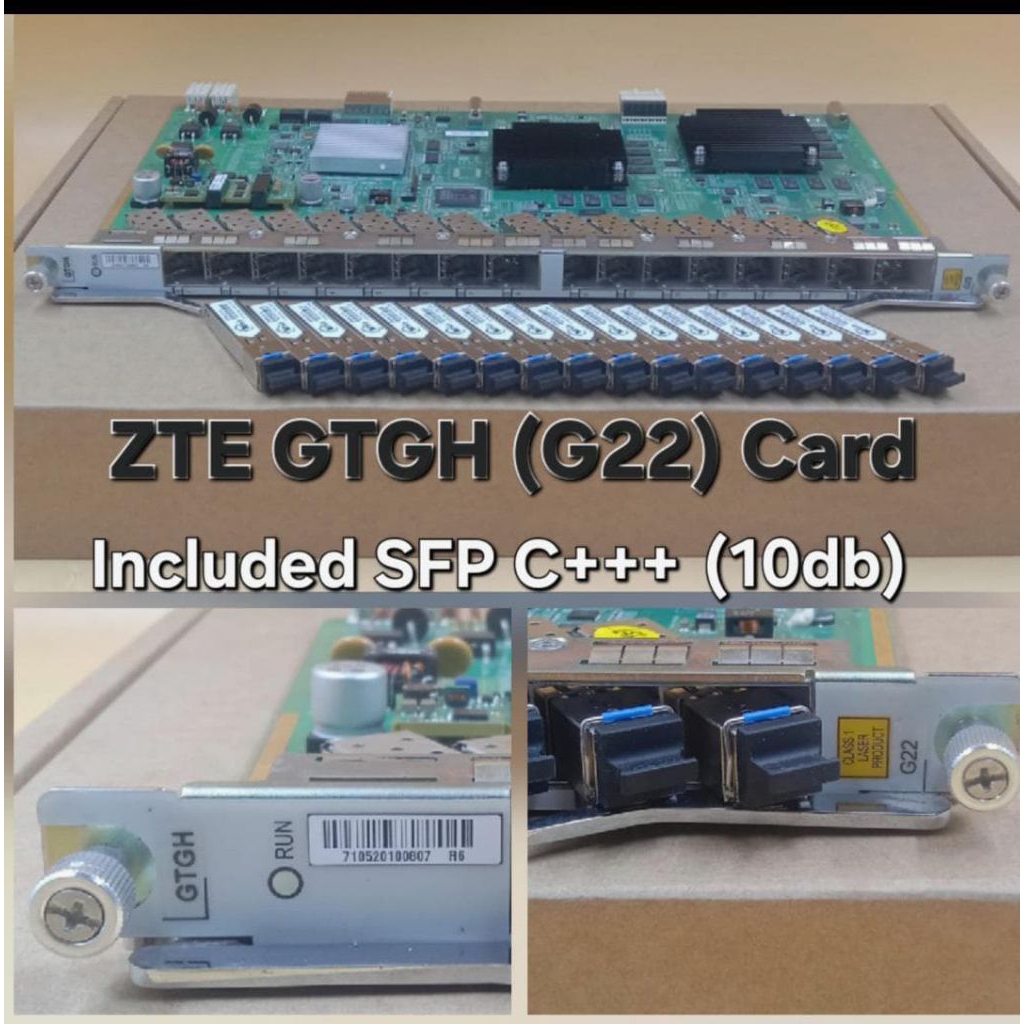 Jual ZTE GTGH CARD 16PORT G22 LENGKAP SFP 10DB | Shopee Indonesia