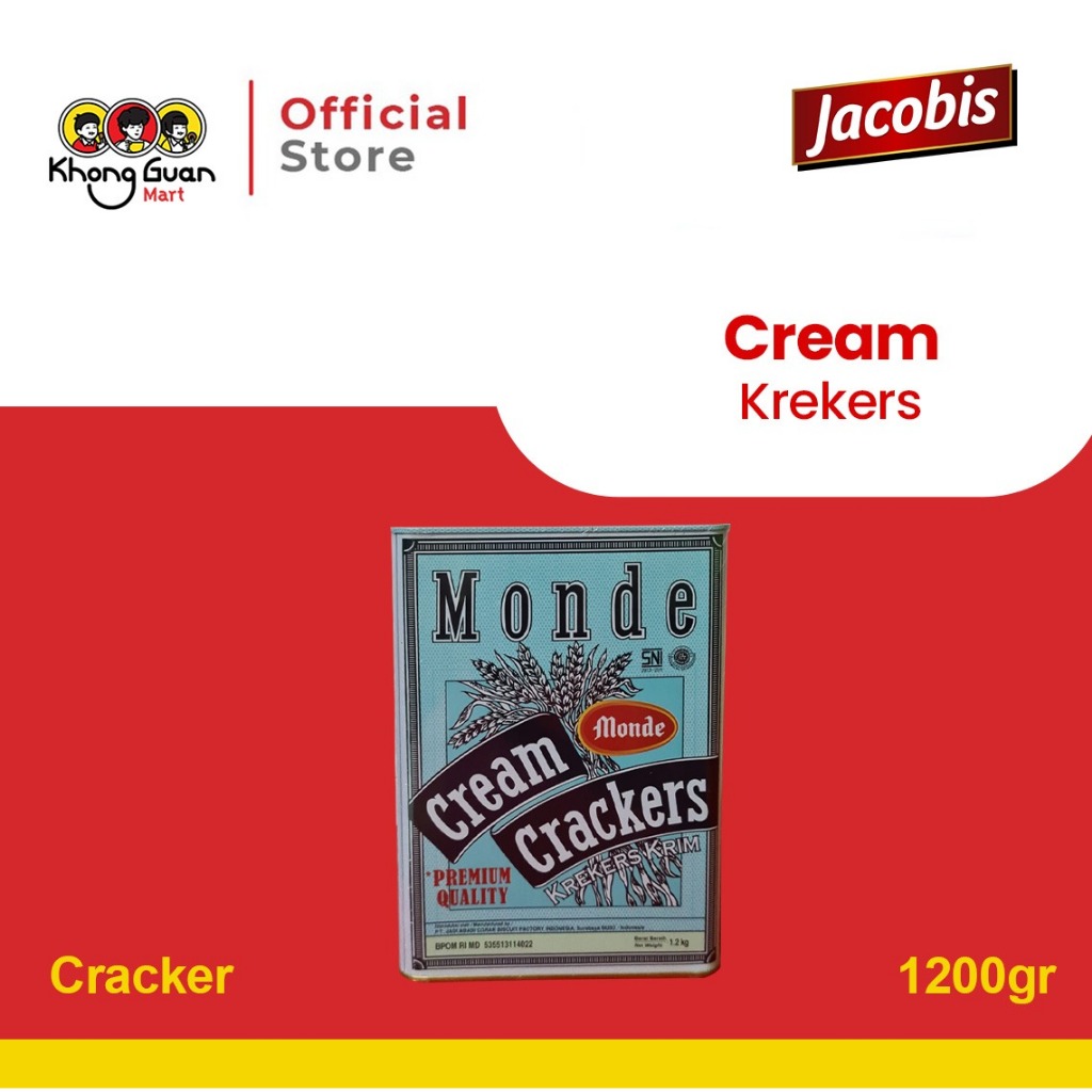 Jual MONDE Cream Crackers Blue Tin 1200 Gram | Shopee Indonesia