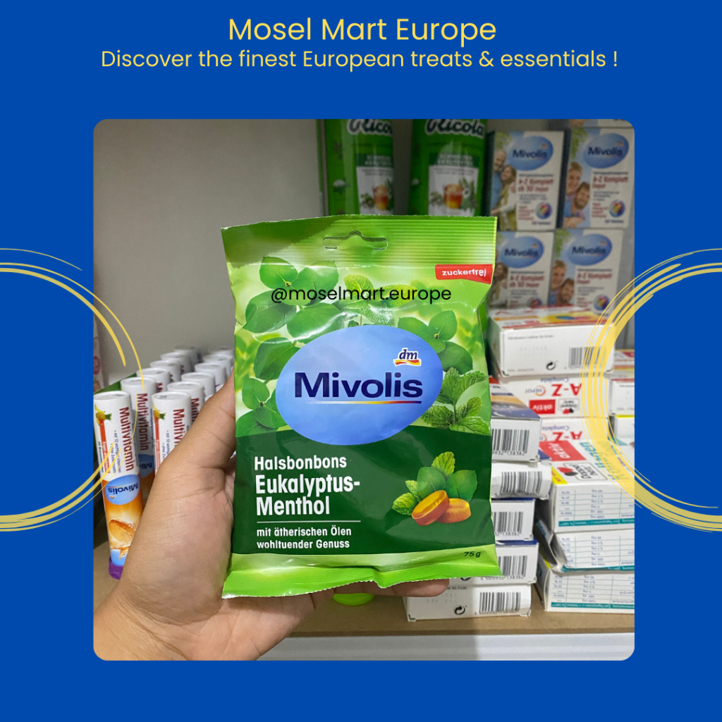 Jual Permen Mivolis untuk Tenggorokan, Eukalyptus-Menthol, tanpa Gula ...