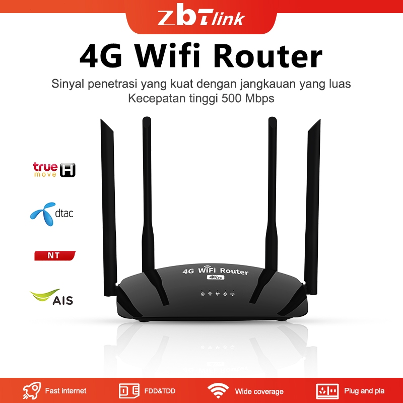 Jual ZBTlink 4G router, 500Mdps mendukung semua kartu SIM operator ...