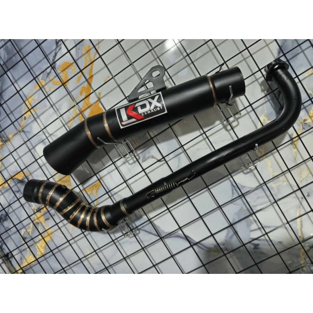Jual KDX Pipe canister conical open specs exhaust pipe for Wave 125 Xrm ...