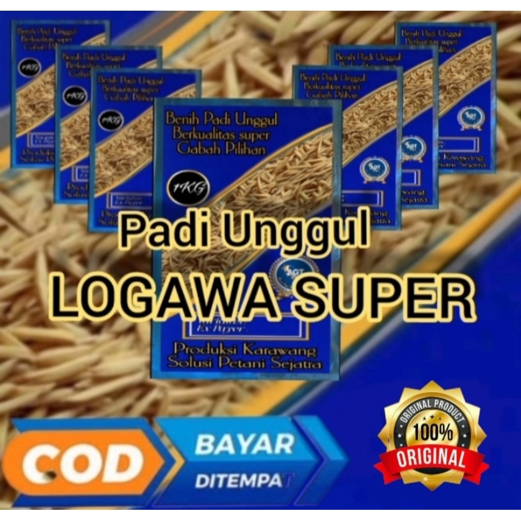 Jual Benih padi LOGAWA SUPER kemasan 1KG | Shopee Indonesia