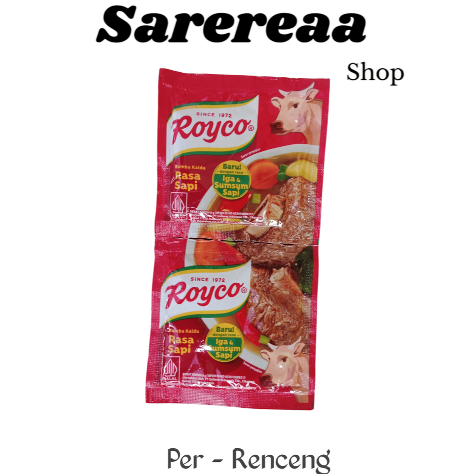 Jual Royco Kaldu Sapi 8g – 1 Renceng (Isi 12 Sachet) – Bumbu Penyedap ...