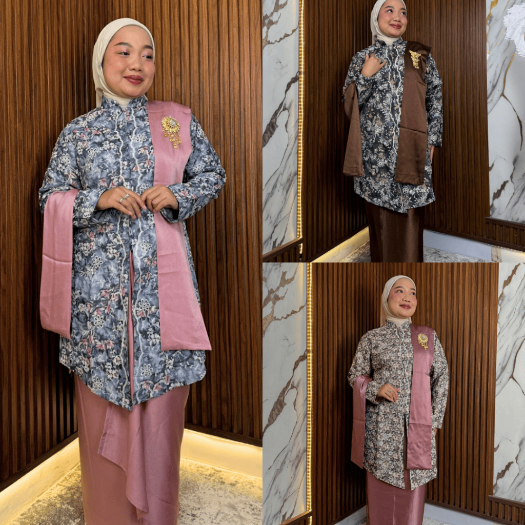 Jual Ratu Busana - Oneset Baju Kebaya Kurung Melayu Set Kebaya Lamaran ...