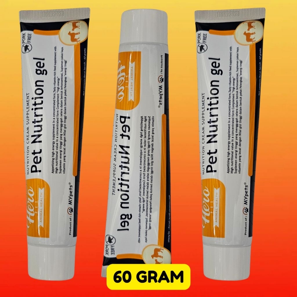 Jual VITAMIN PET NUTRITION GEL 60 GRAM VITAMIN KUCING VITAMIN ANJING ...