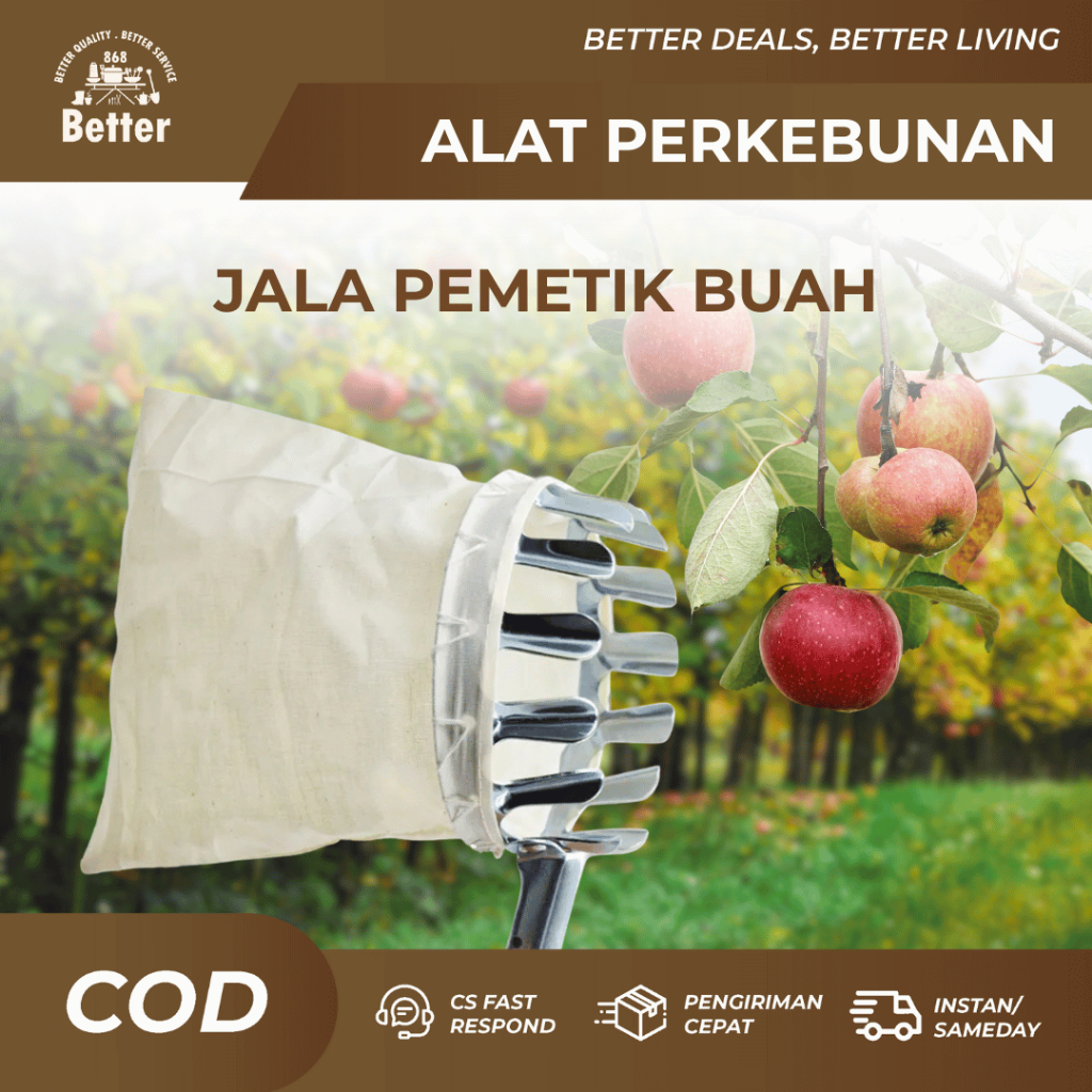 Jual Alat Petik Buah Profesional Stainless Gerigi Presisi Mudah dan ...