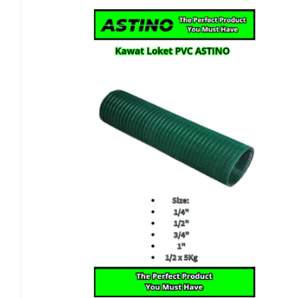 Jual Kawat loket pvc per roll 10m bukan 7m kawat loket 1/2 inch dan 1 ...