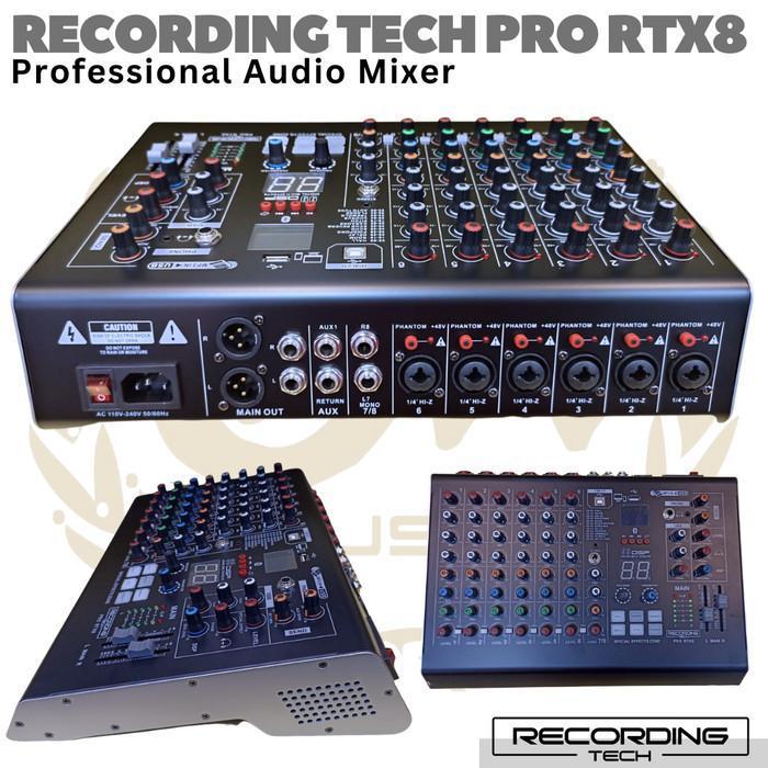 Jual RECORDING TECH PRO-RTX8 8 Channel Professional Audio Mixer ...