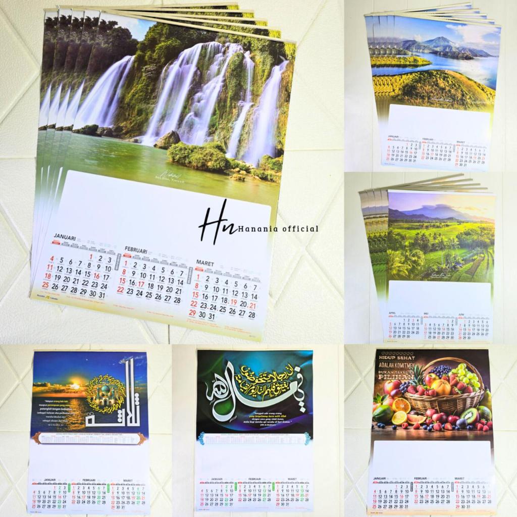 Jual KALENDER DINDING 4 LEMBAR TAHUN 2026 / KALENDER DINDING TRIWULAN ...