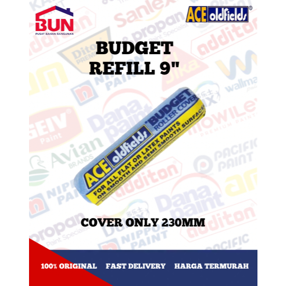 Jual Kuas Roll Tembok ACE Oldfields BUDGET 230mm | Shopee Indonesia