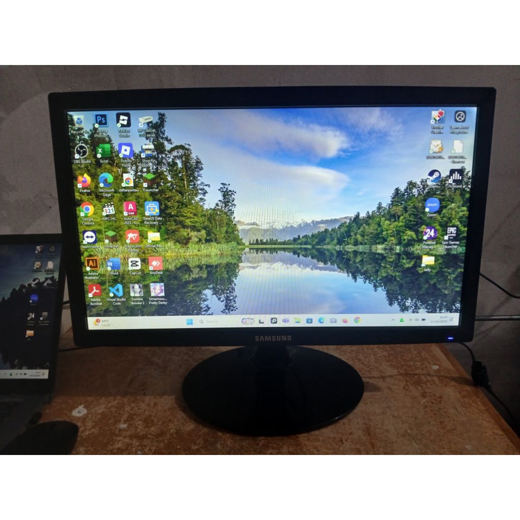 Jual Monitor LED SAMSUNG 19 inch wide screen port HDMI | Shopee Indonesia