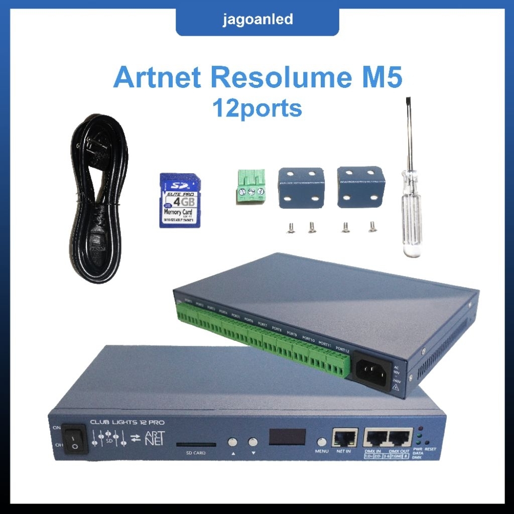 Jual Artnet Resolume M5 12port DMX 512 Controller LED Pixel WS2811 ...
