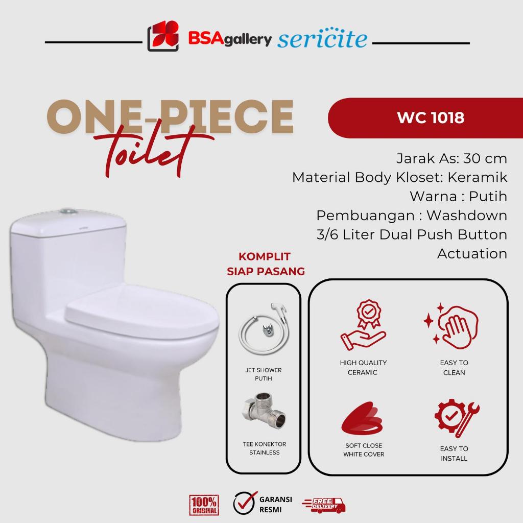Jual BSA Gallery PAKET KLOSET DUDUK ONEPIECE + JET SHOWER SERICITE WC ...