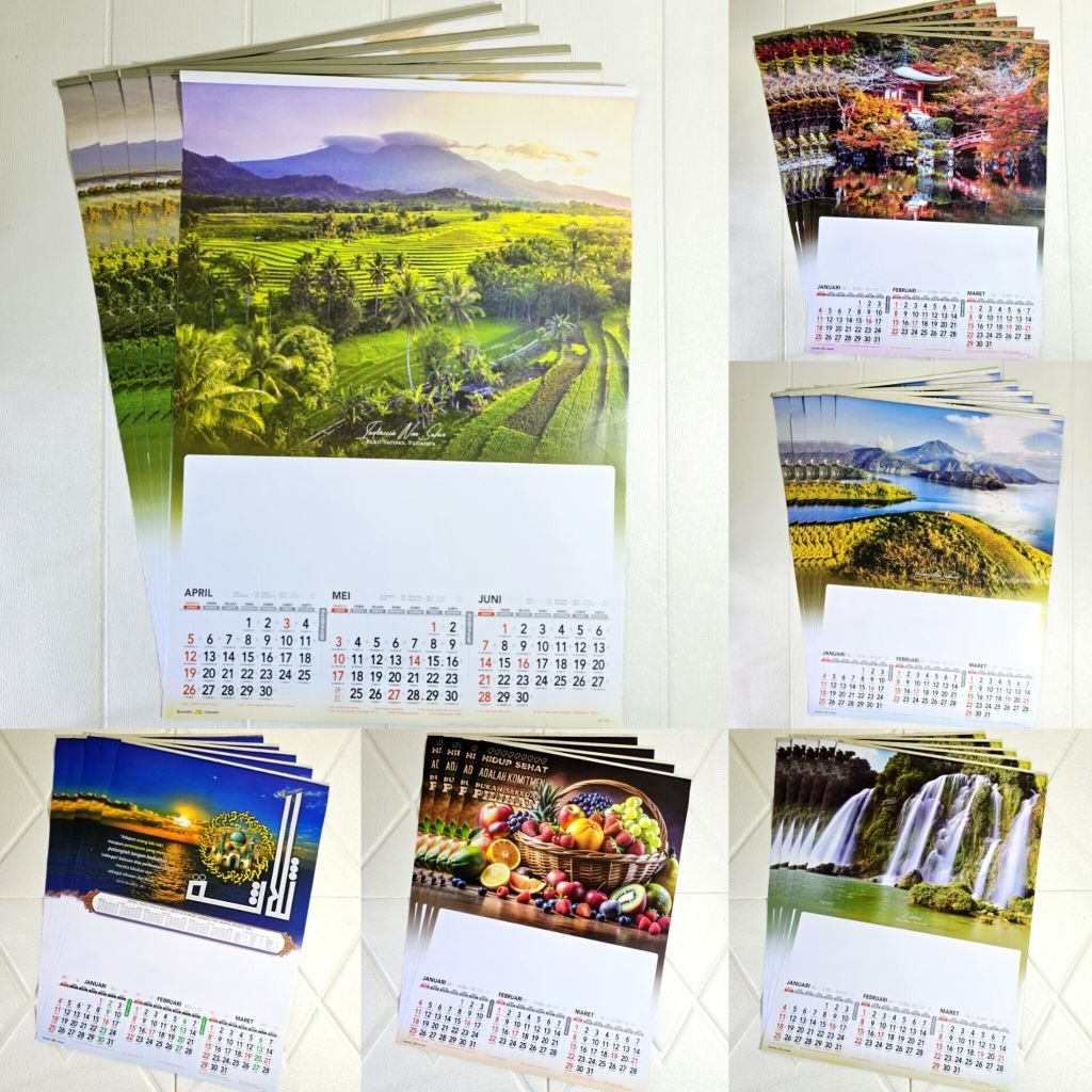 Jual KALENDER DINDING TRIWULAN ATAU KALENDER 4 LEMBAR TAHUN 2026 DENGAN ...