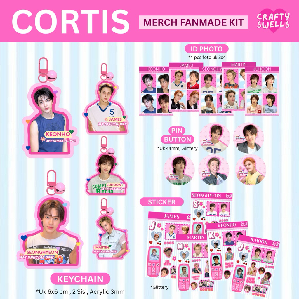 Jual CORTIS KIT | KEYCHAIN | PIN BUTTON | STICKER | ID PHOTO | Shopee ...