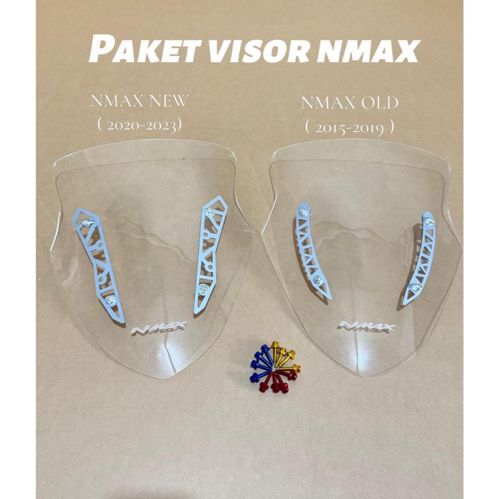 Jual PAKET VISOR NMAX OLD DAN NMAX NEW LENGKAP DENGAN BAUT DAN GARNISH ...