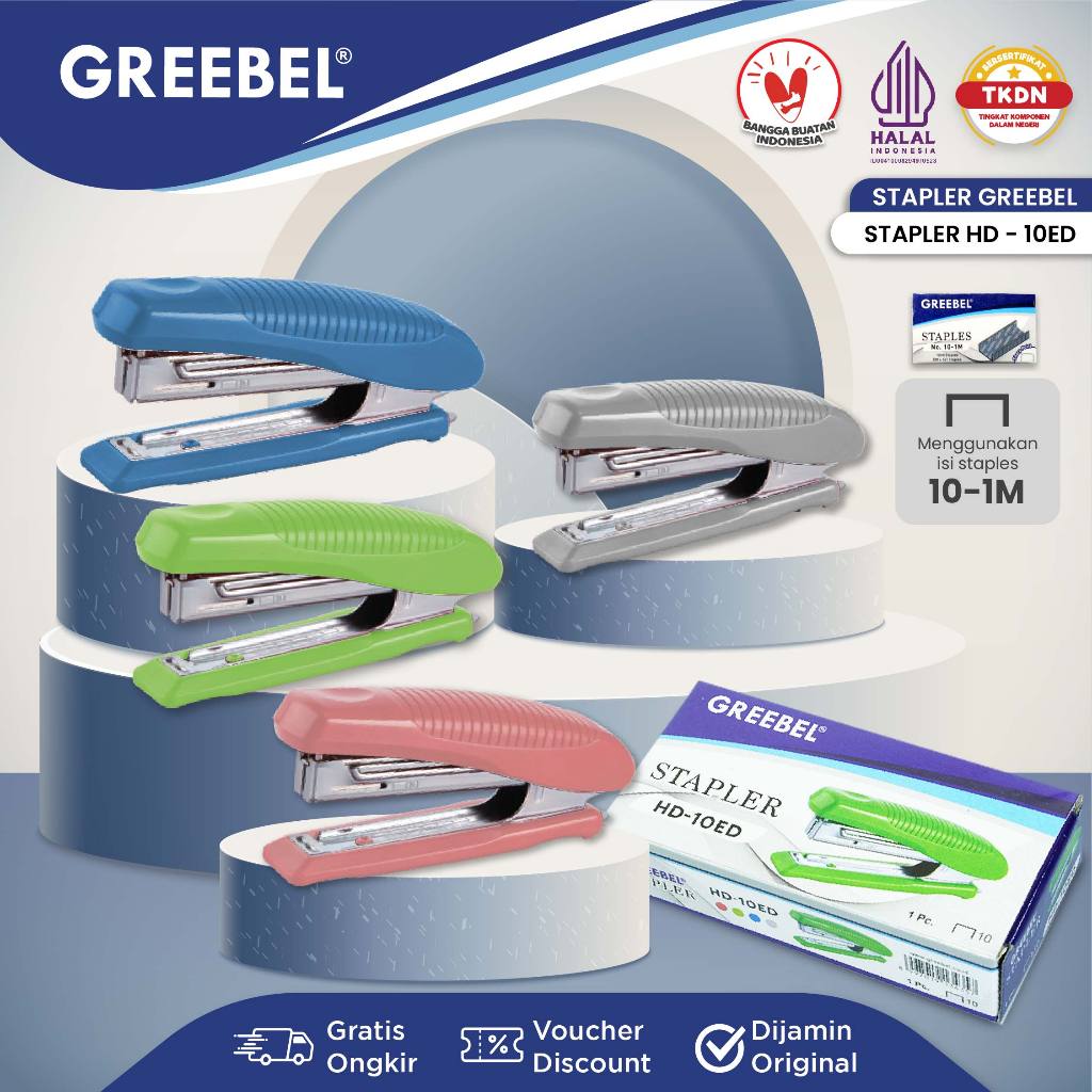 Jual GREEBEL Stapler Stepler Jepretan (HD-10ED) / Staples Anak Lucu ...