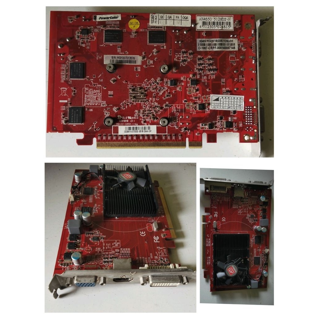 Jual ASUS Radeon HD 4650 (seri AX4650), GPU ATI Radeon HD 4650 (RV73B ...