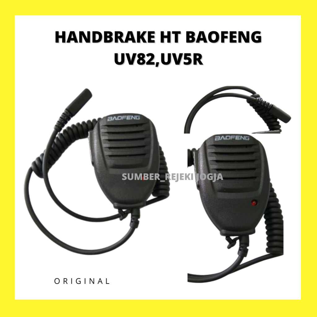 Jual Handbrake mic HT Baofeng Mic External BF UV82 UV5R | Shopee Indonesia