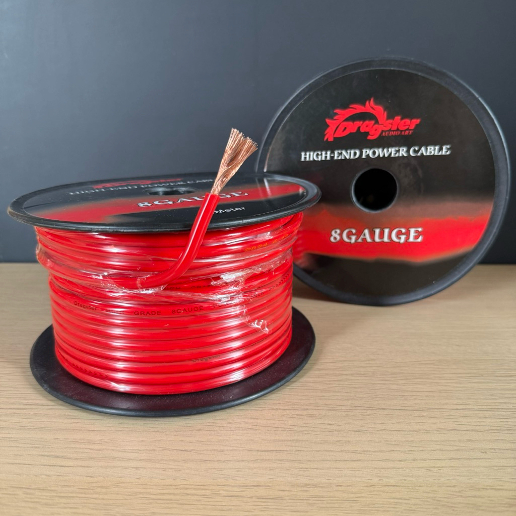 Jual KABEL AUDIO 8 AWG DRAGSTER CABLE 8 AWG HARGA 1 ROLL KABEL 8 AWG ...