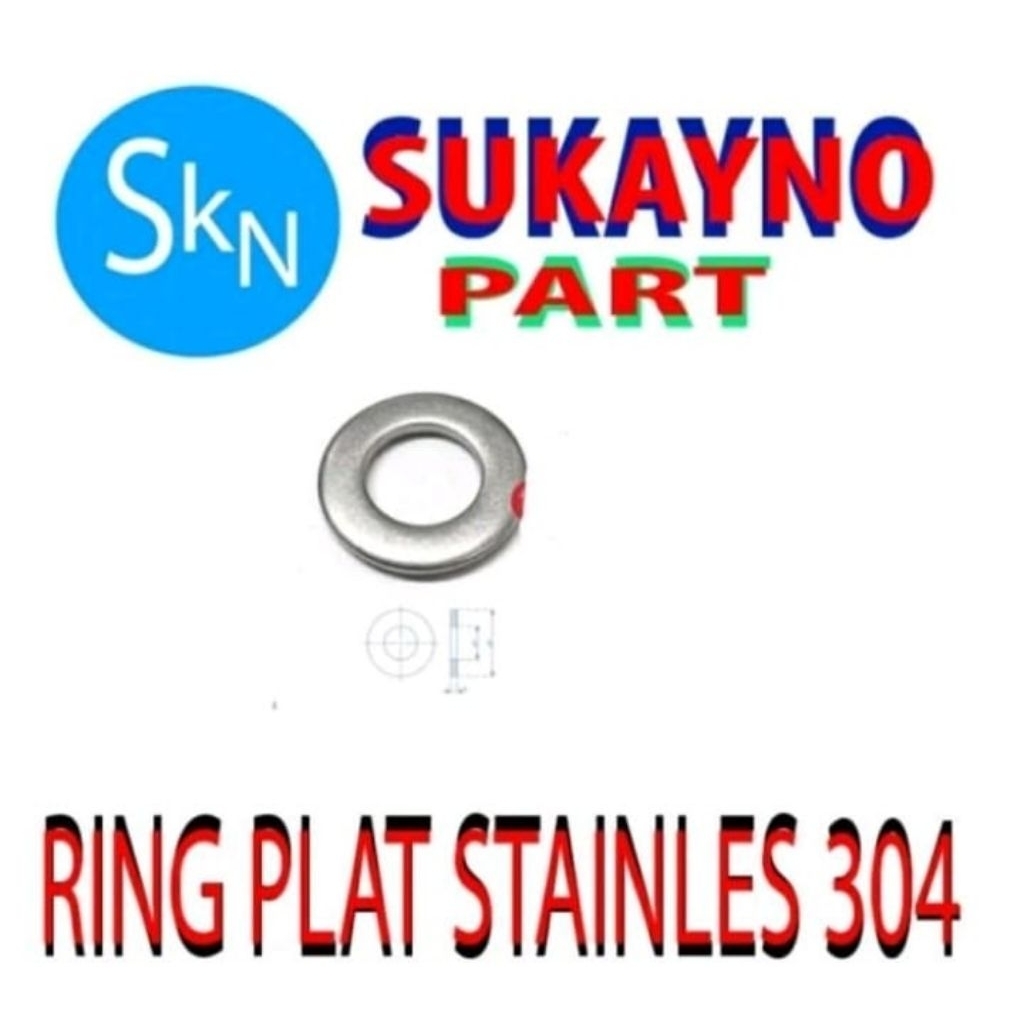 Jual Ring plat stainless304, m3,m4,m5,m6,m8,m10,promo | Shopee Indonesia